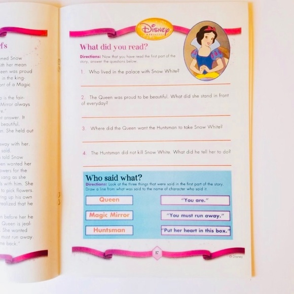 Disney | Toys | Disney Princess Reading Comprehension Skills Book ...